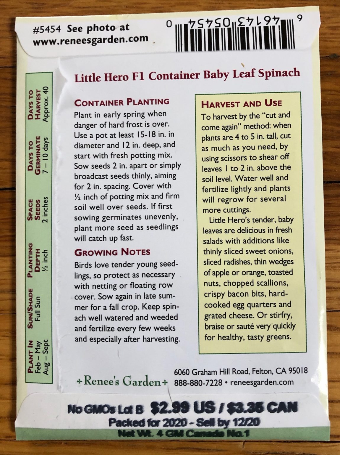 How to Read a Seed Packet